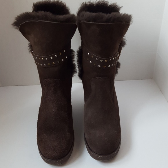 Emu | Shoes | Emu Naturally Australian Sheepskin Wedge Boot | Poshmark